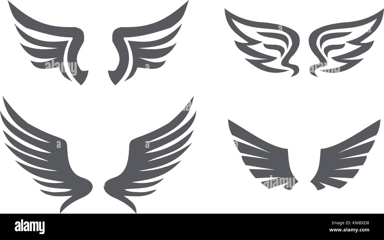 Wing Collection Set Stock Vector Image & Art - Alamy