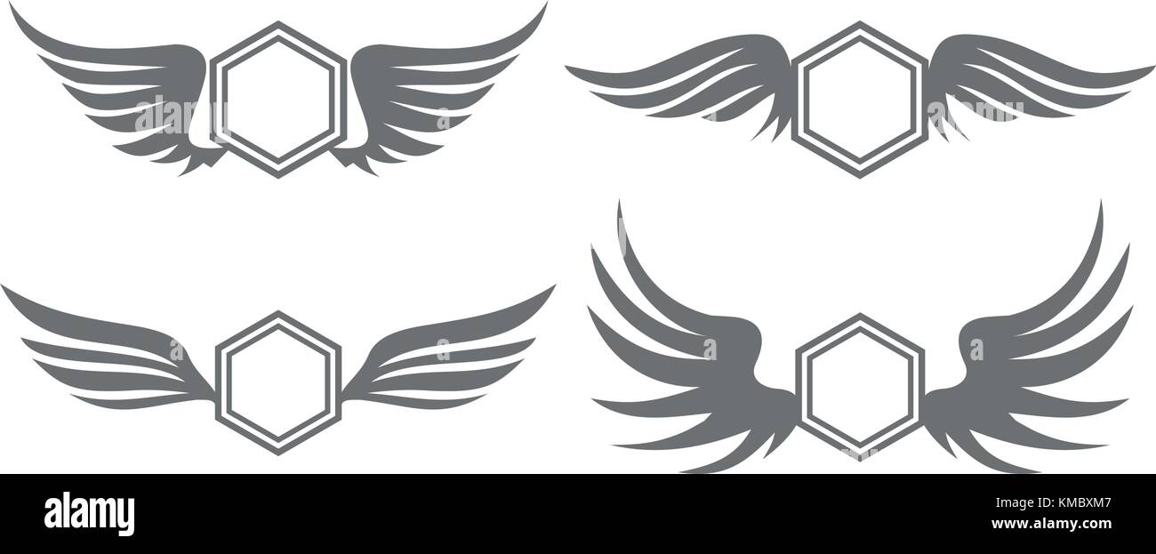 Wing Collection Set Stock Vector Image & Art - Alamy