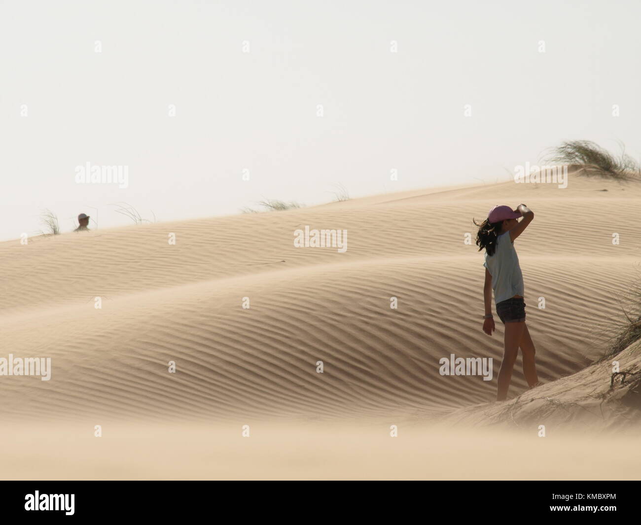 Girl on sand dune hi-res stock photography and images - Alamy