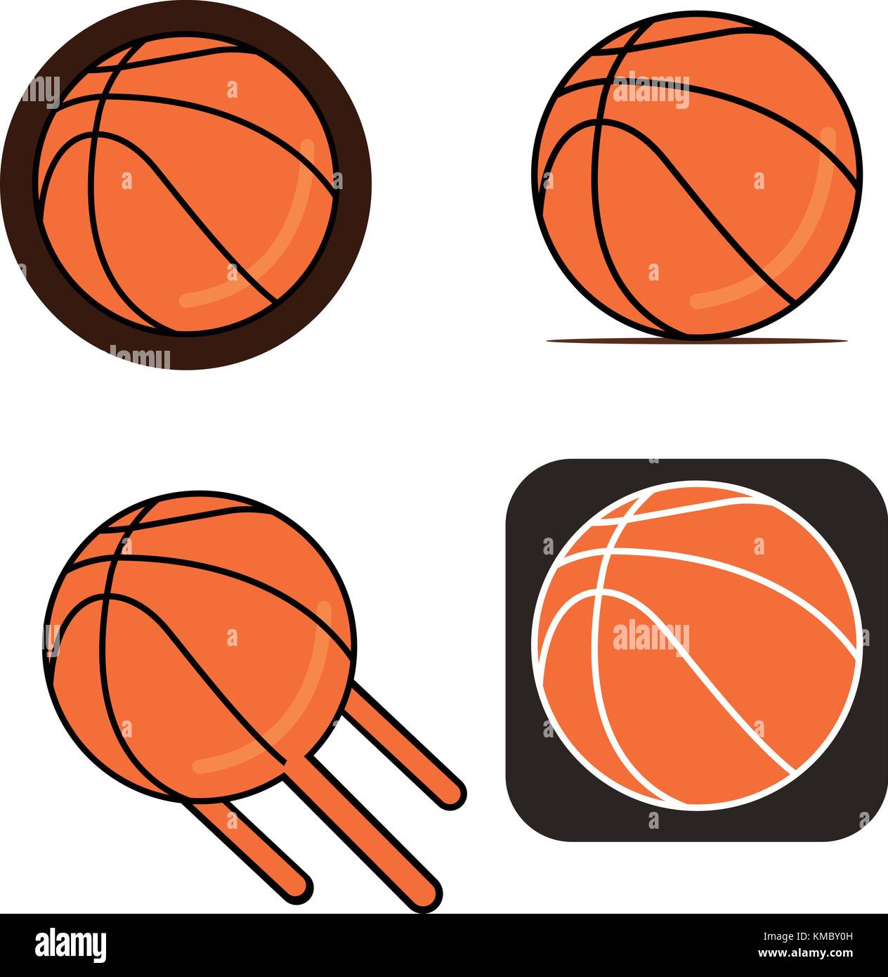 Basketball vector on white background.Basketball logo vector ...