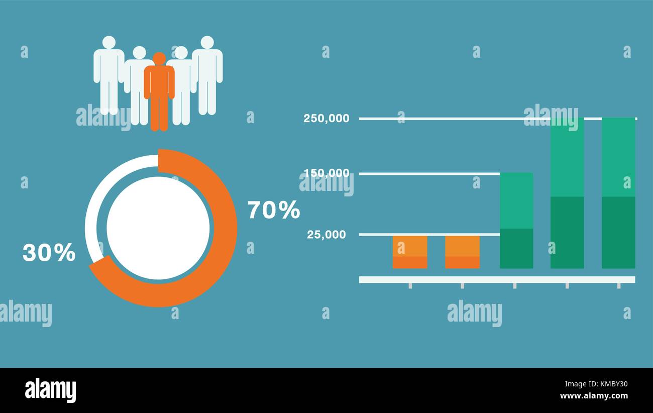 Human pictogram with graphic information vector Stock Vector Image ...