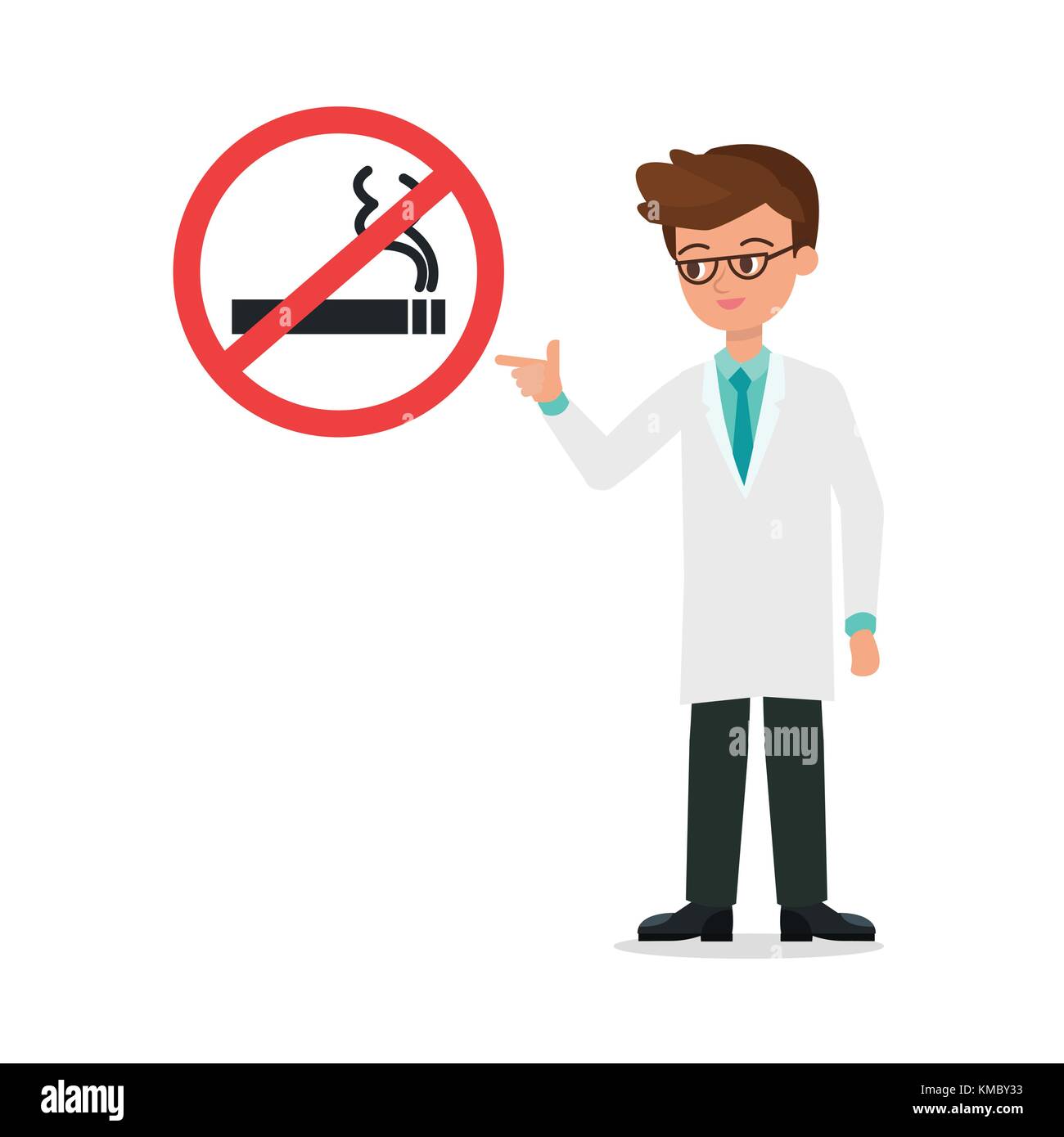 Hospital no smoking sign Stock Vector Images - Alamy