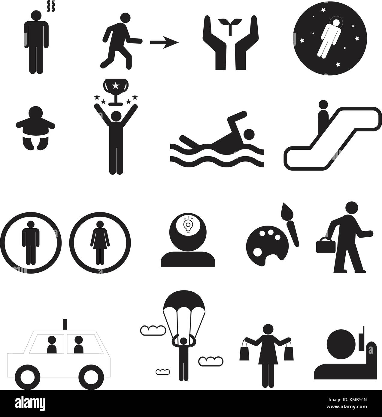Pictograms vector vectors Cut Out Stock Images & Pictures - Alamy