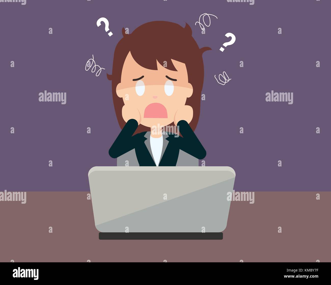 Stress vector vectors hi-res stock photography and images - Alamy