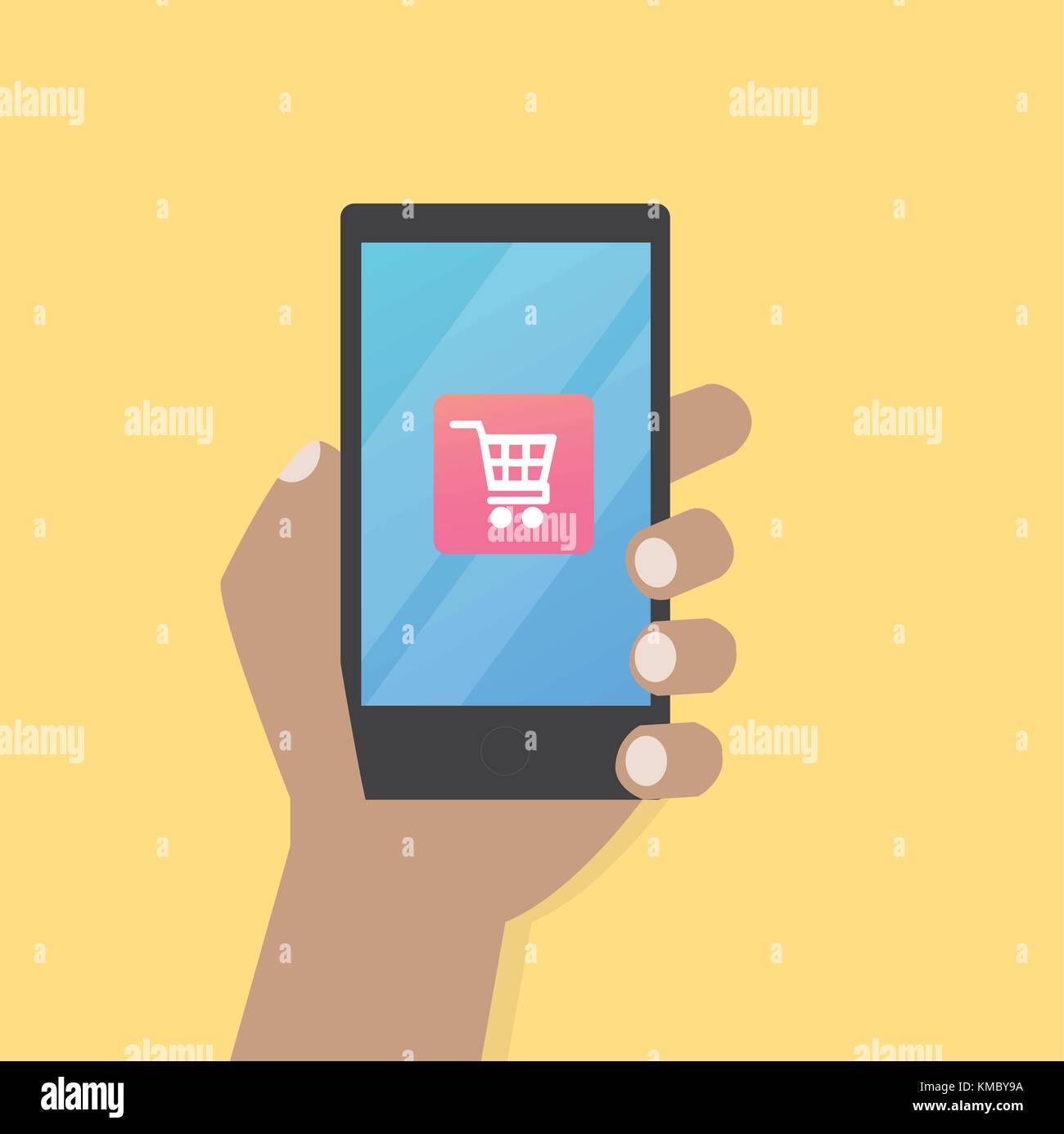 Touch hand concept Stock Vector Images - Alamy