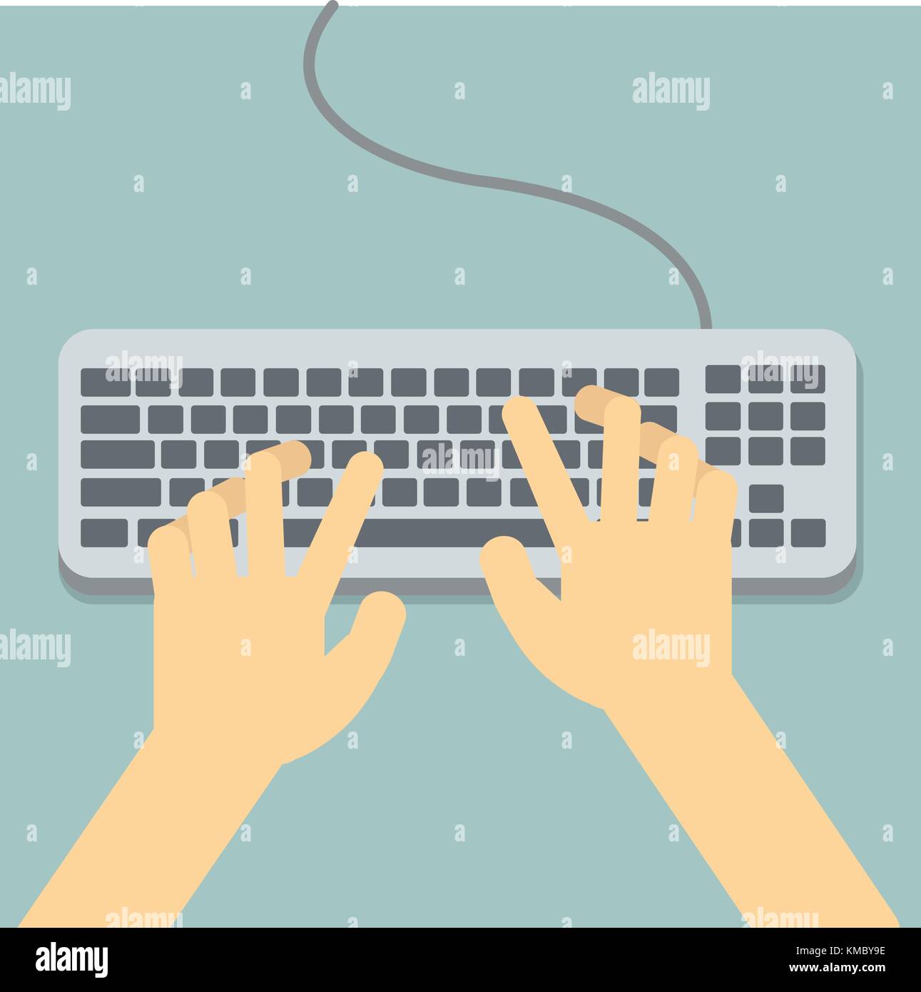Typing Stock Vector Images Alamy