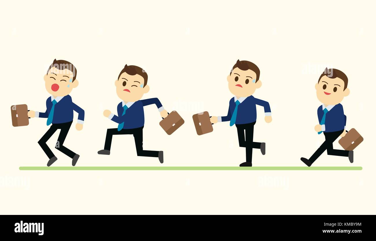 Man running on green Stock Vector Images - Alamy