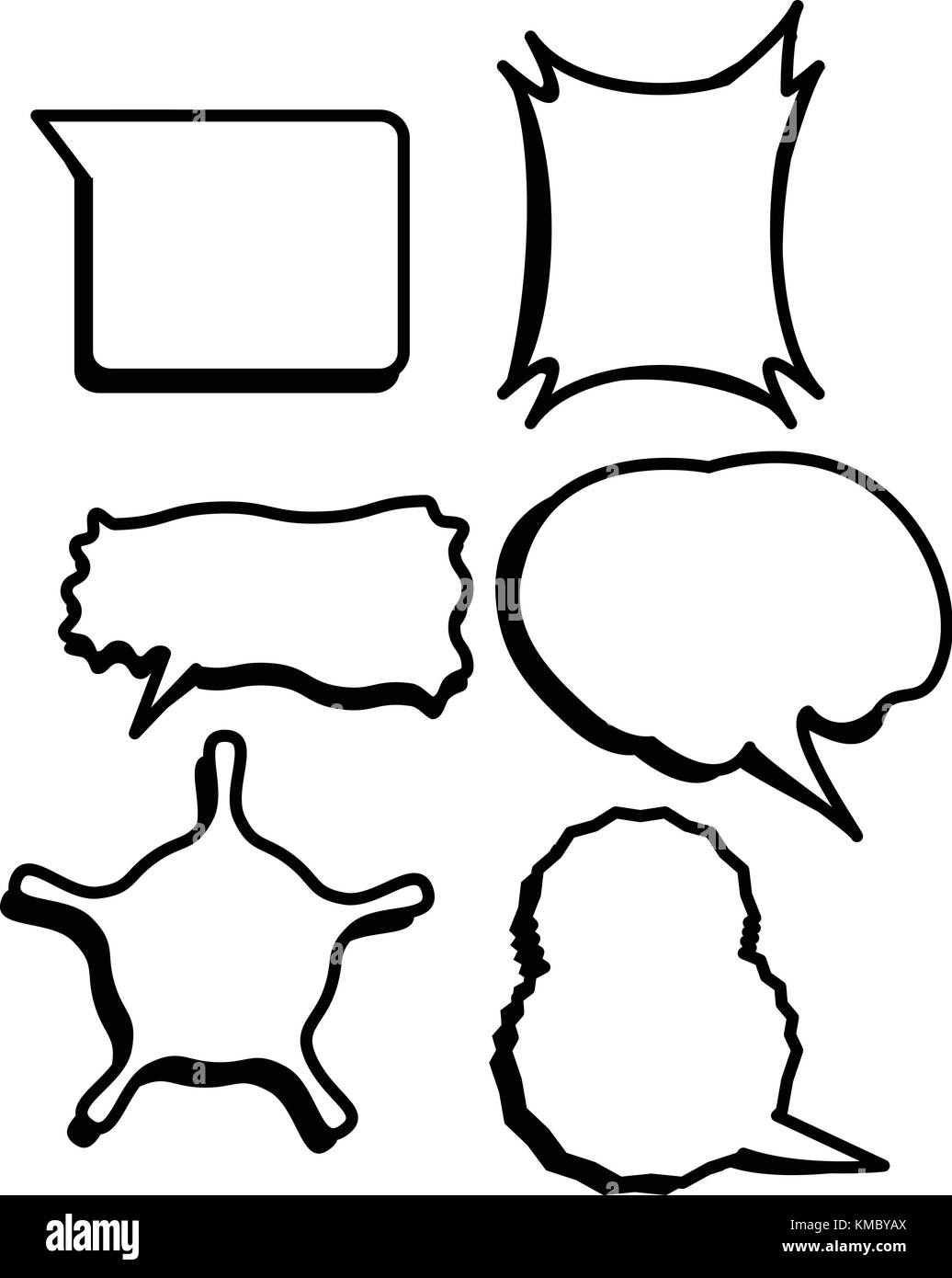 Message box thought bubble Stock Vector Images - Alamy