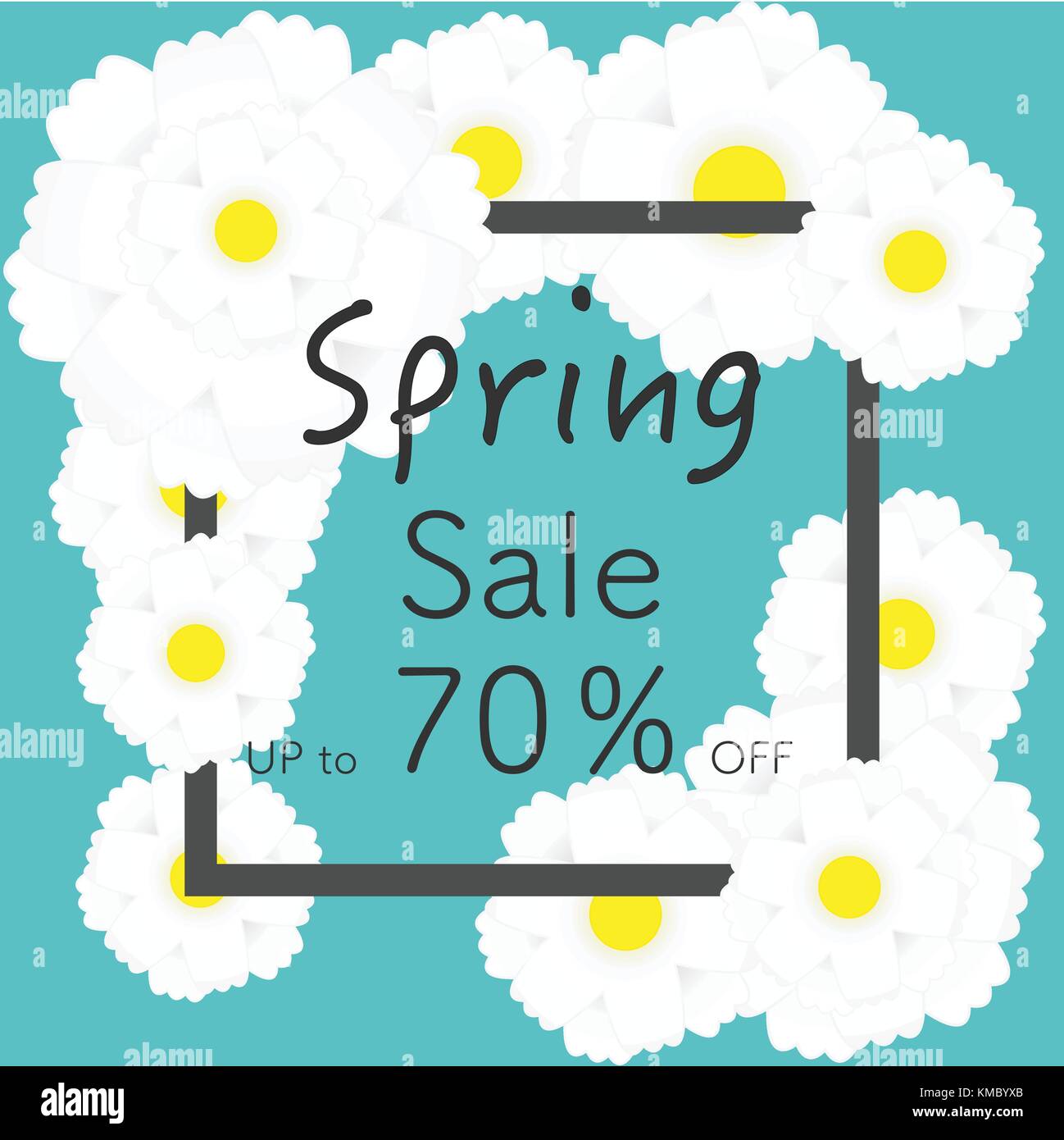 Bright spring banners design. Vector resizable illustration Stock ...
