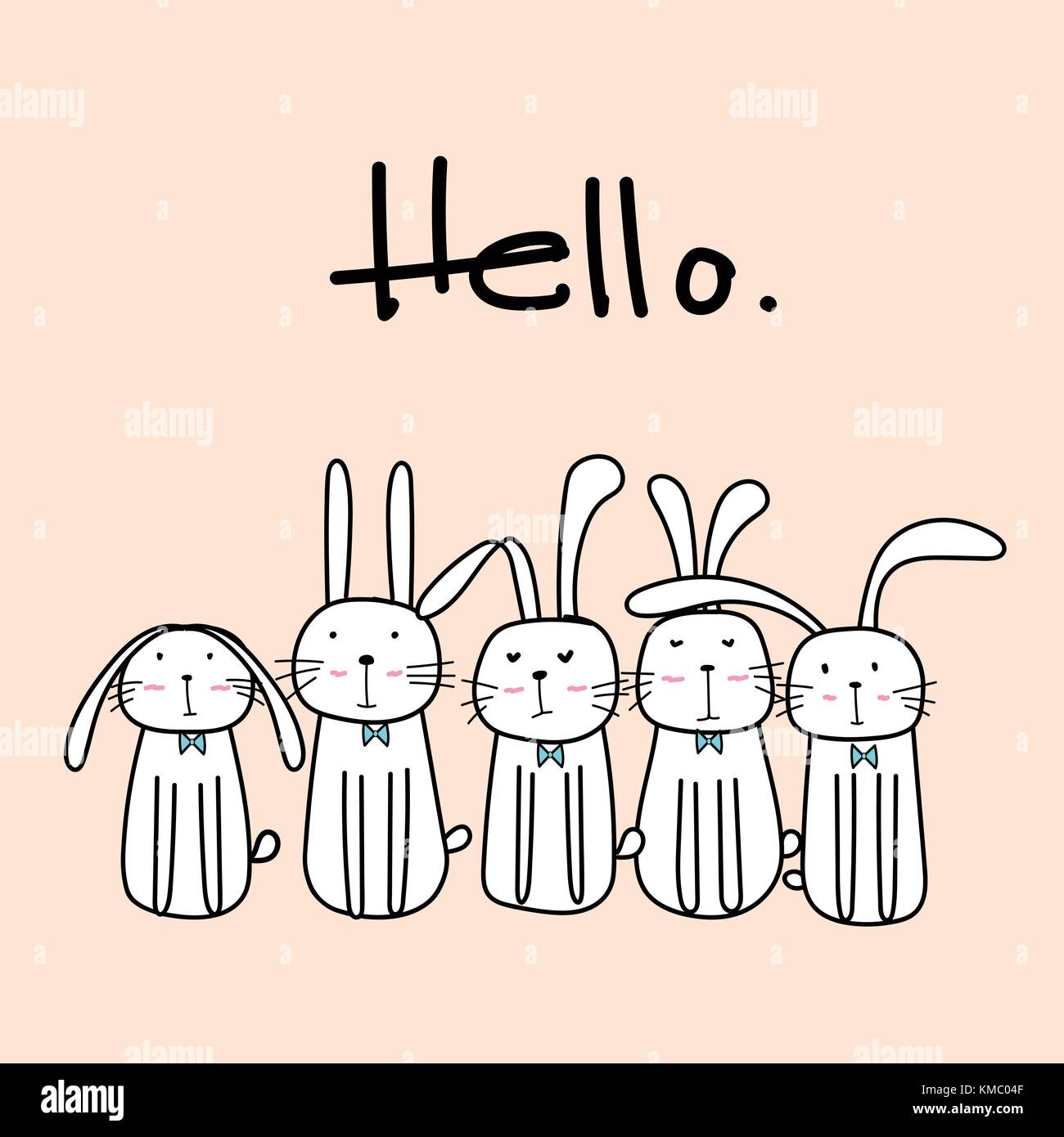 Come to say hello Stock Vector Images - Alamy