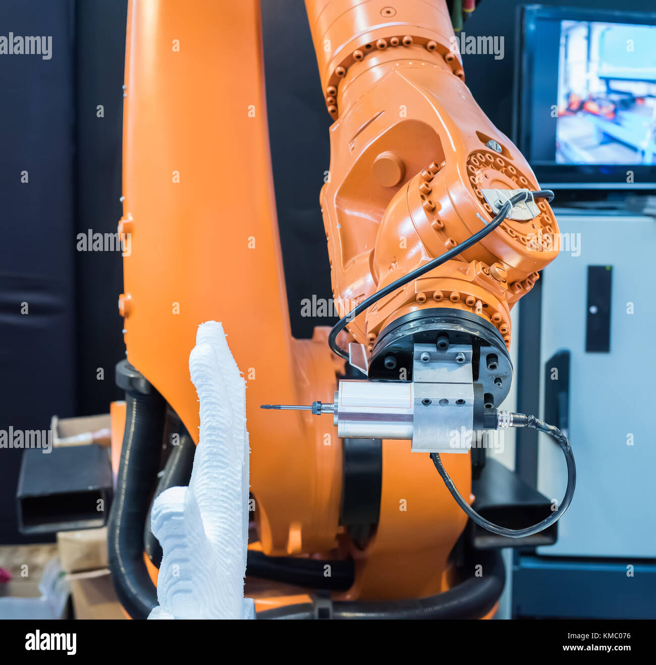 robotic hand machine tool at industrial manufacture factory Stock Photo ...