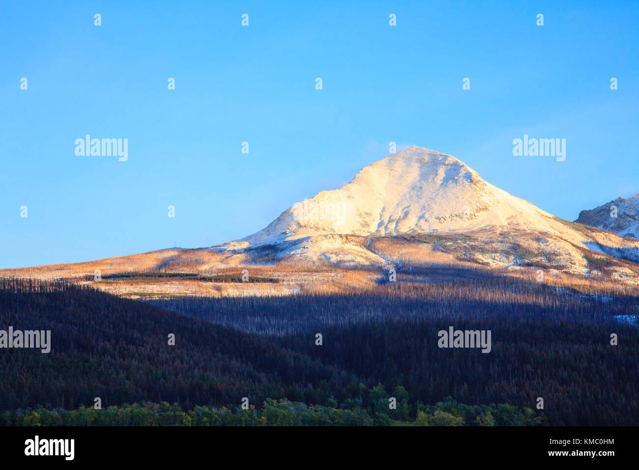Divide Mountain from Going to the Sun Highway, Glacier National Park ...