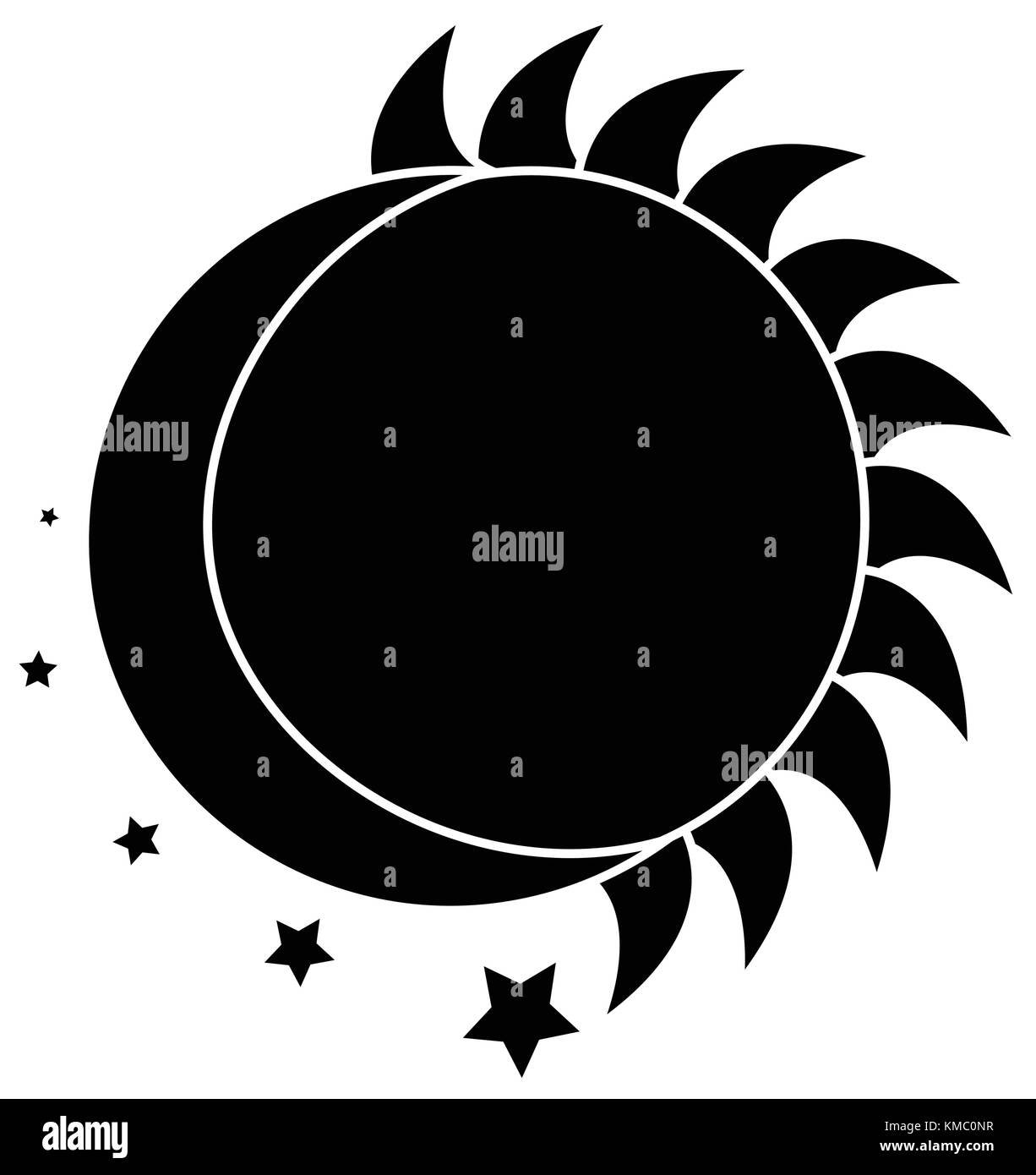 sun and moon shapes Stock Vector Image & Art - Alamy