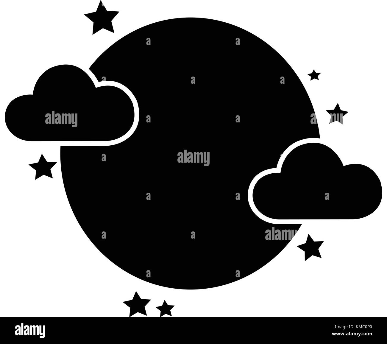 Abstract moon shape Stock Vector Image & Art - Alamy