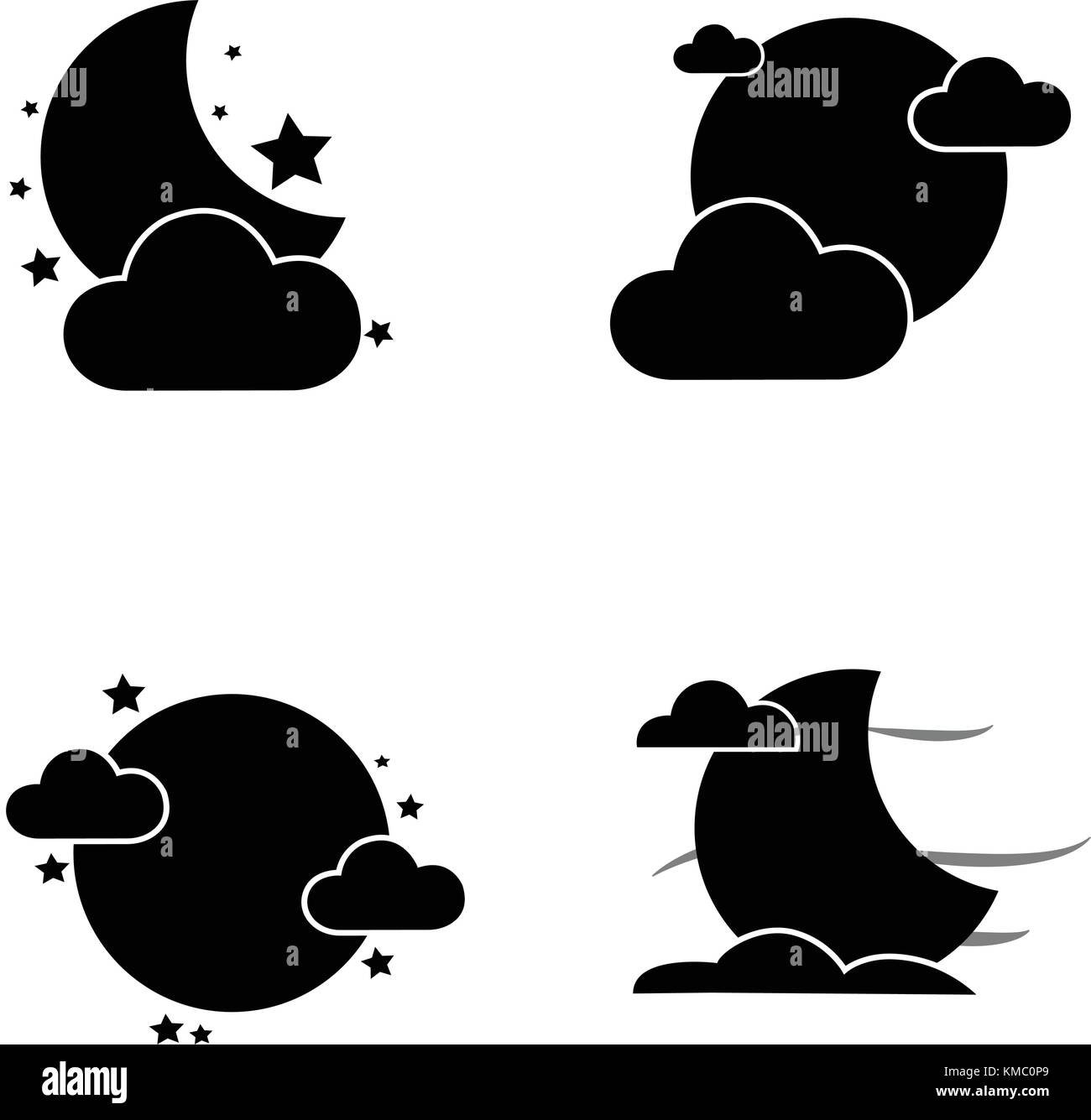 Abstract moon shape Stock Vector Image & Art - Alamy