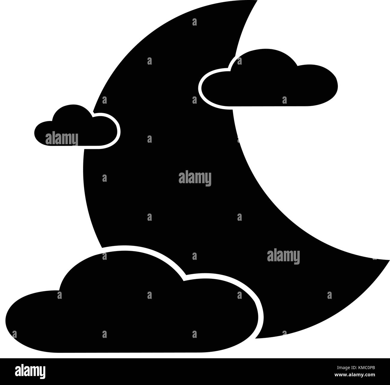 Abstract moon shape Stock Vector Image & Art - Alamy