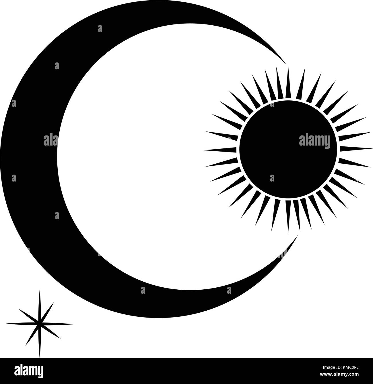 Day night sun moon concept Black and White Stock Photos & Images - Alamy