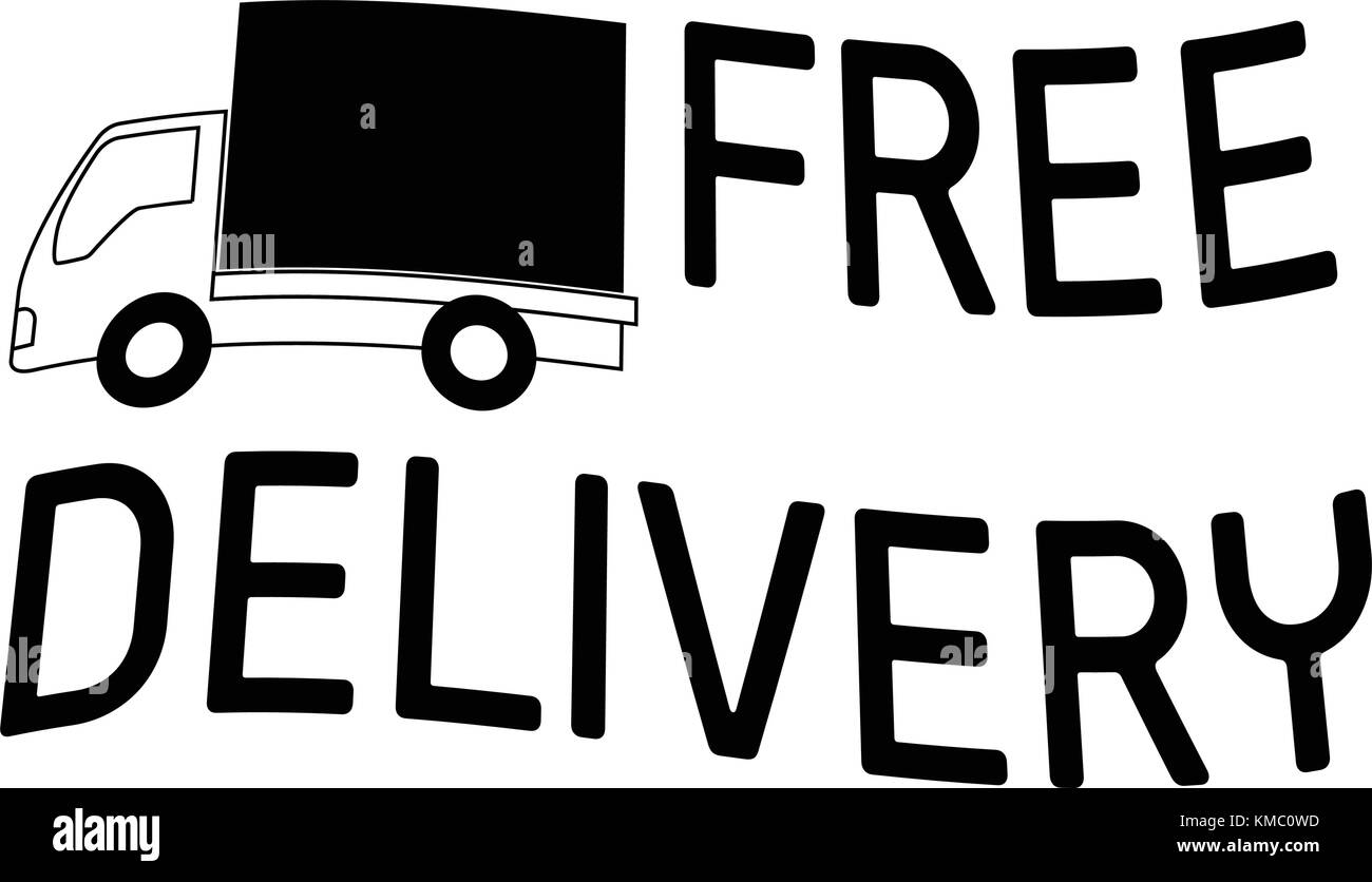 Free delivery Black and White Stock Photos & Images - Alamy