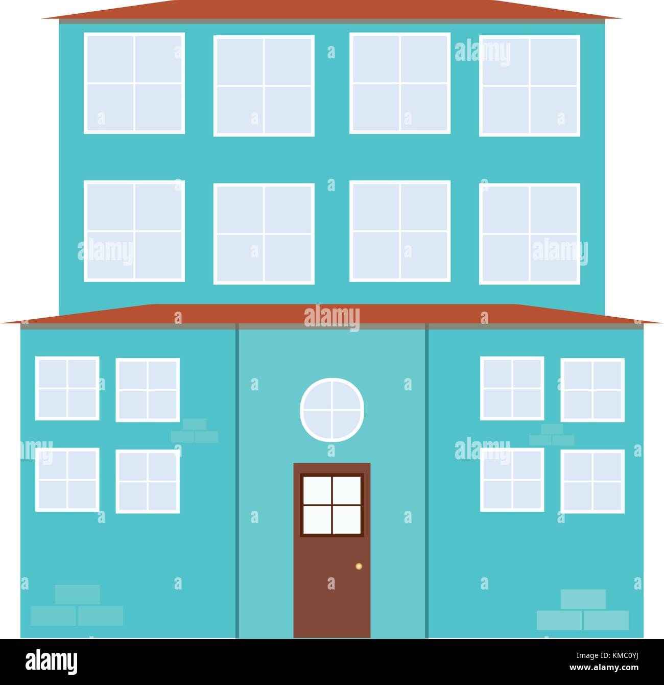 Abstract big Building Stock Vector Image & Art - Alamy