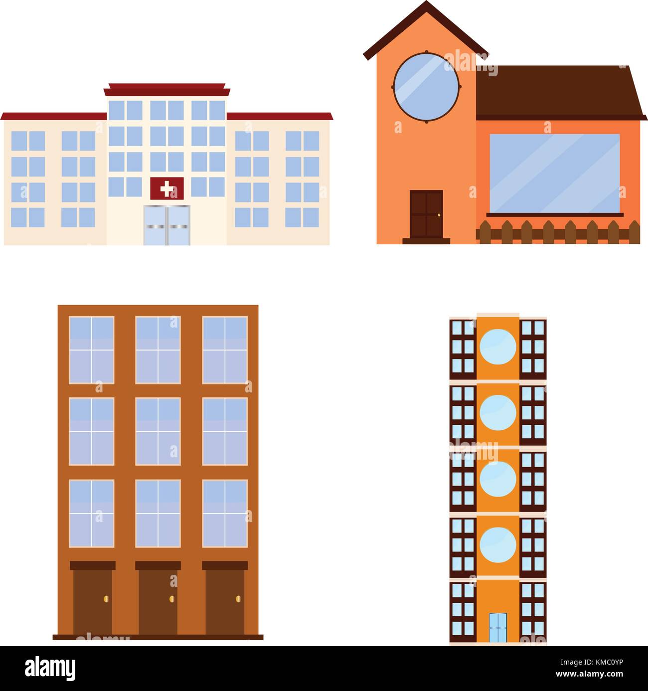 The big blue hotel Cut Out Stock Images & Pictures - Alamy