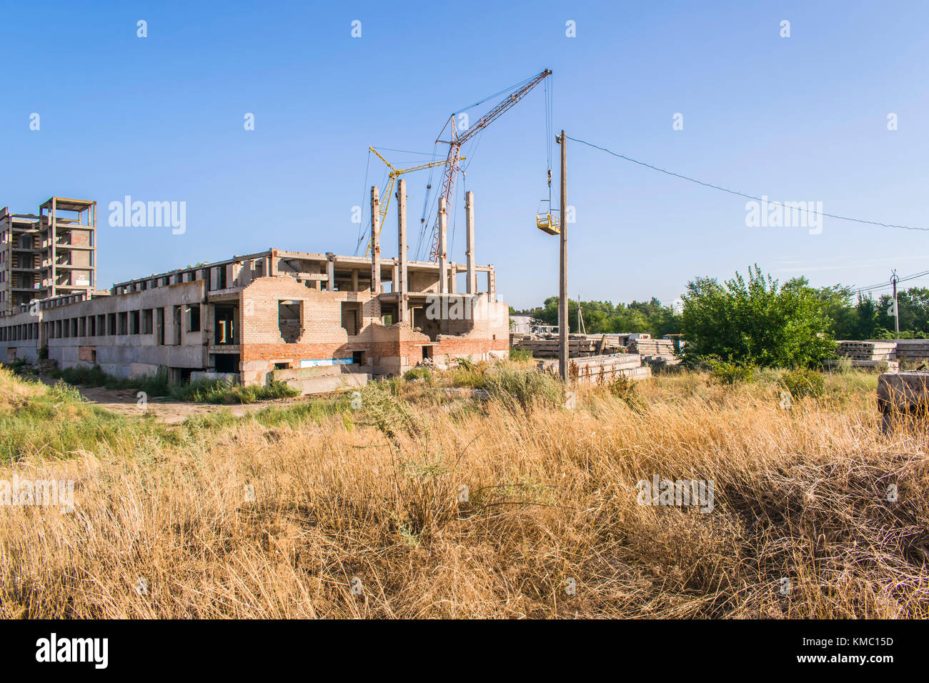 Construction site. Contemporary urban landscape Stock Photo - Alamy