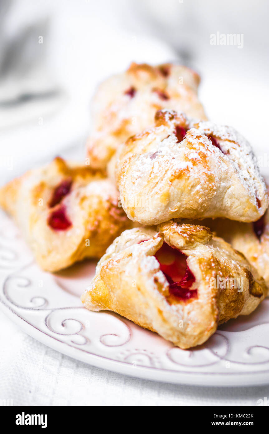 Pastry With Jam Stock Photo - Alamy