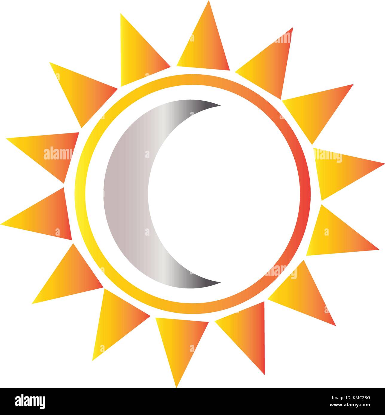 sun and moon shapes Stock Vector Image & Art - Alamy