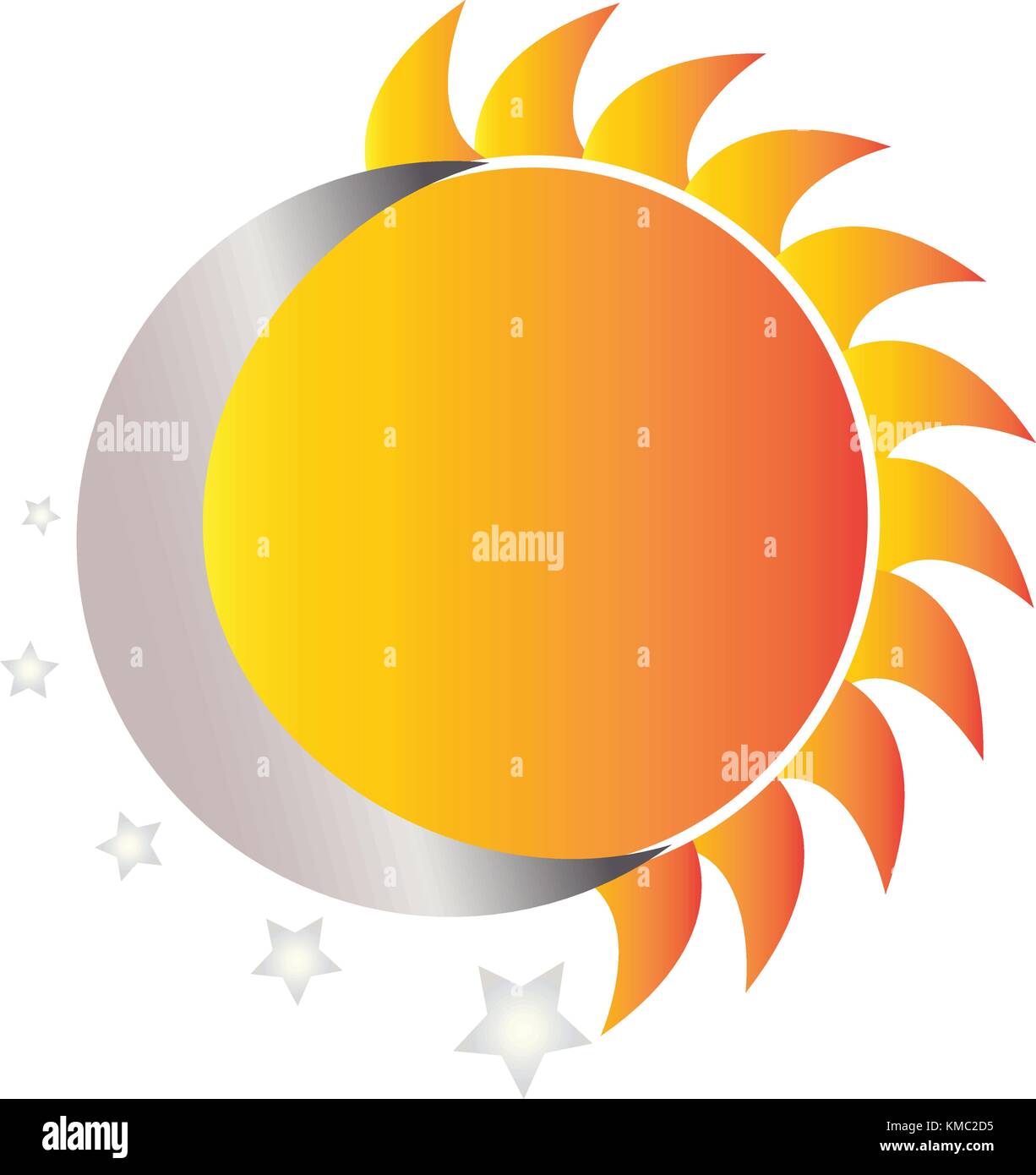 sun and moon shapes Stock Vector Image & Art - Alamy