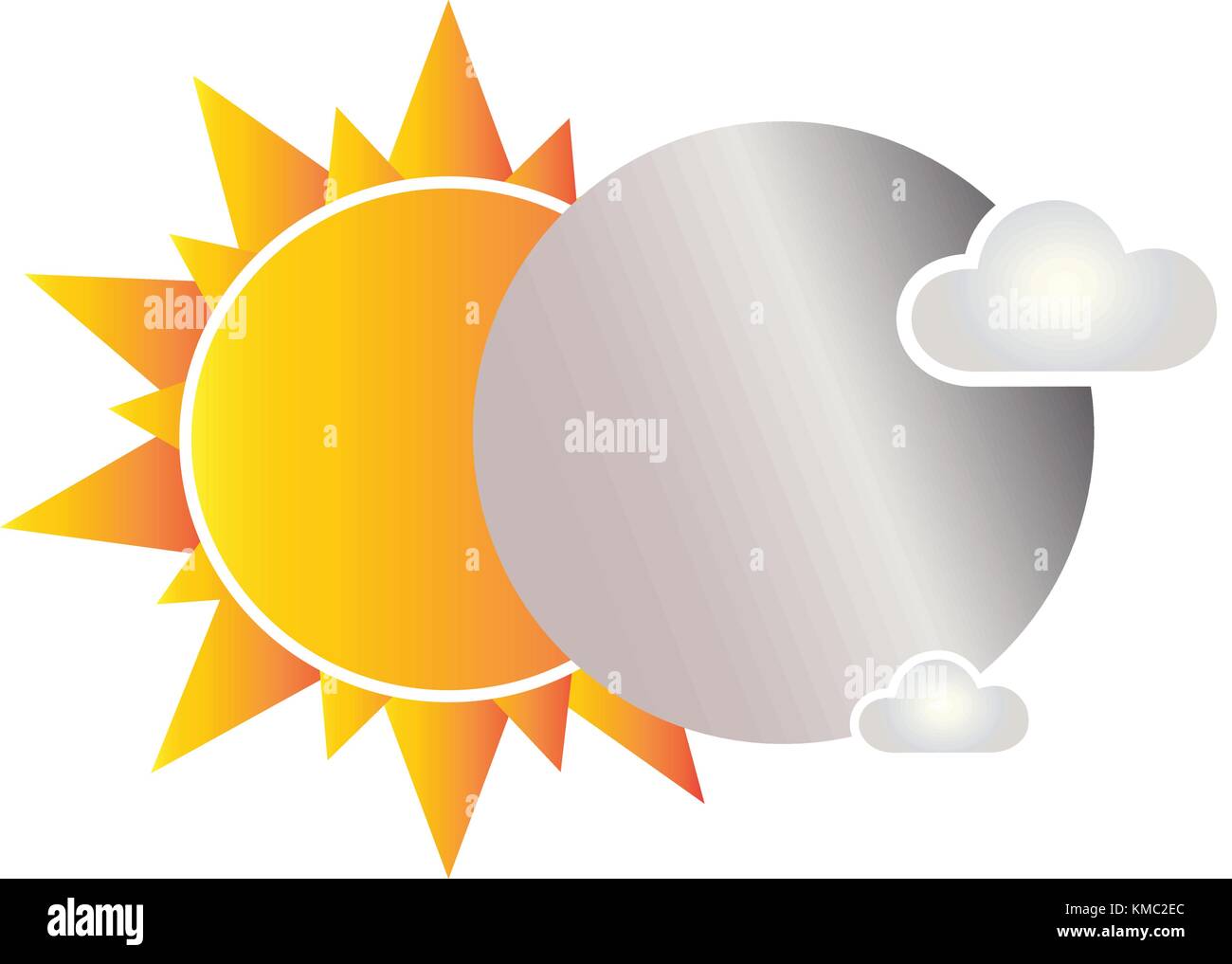 sun and moon shapes Stock Vector Image & Art - Alamy