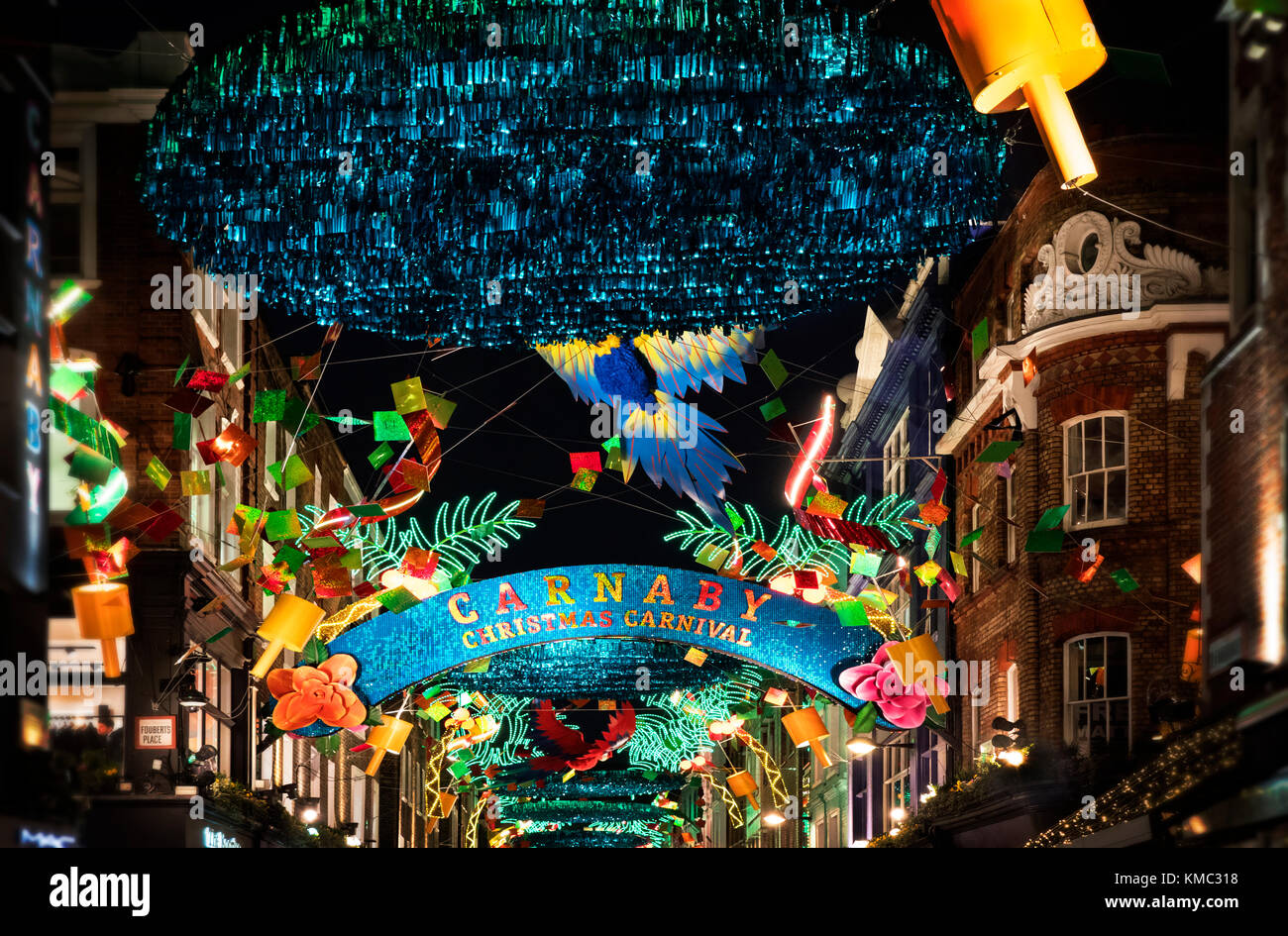 Carnaby Street Christmas Lights 2017 Stock Photo - Alamy