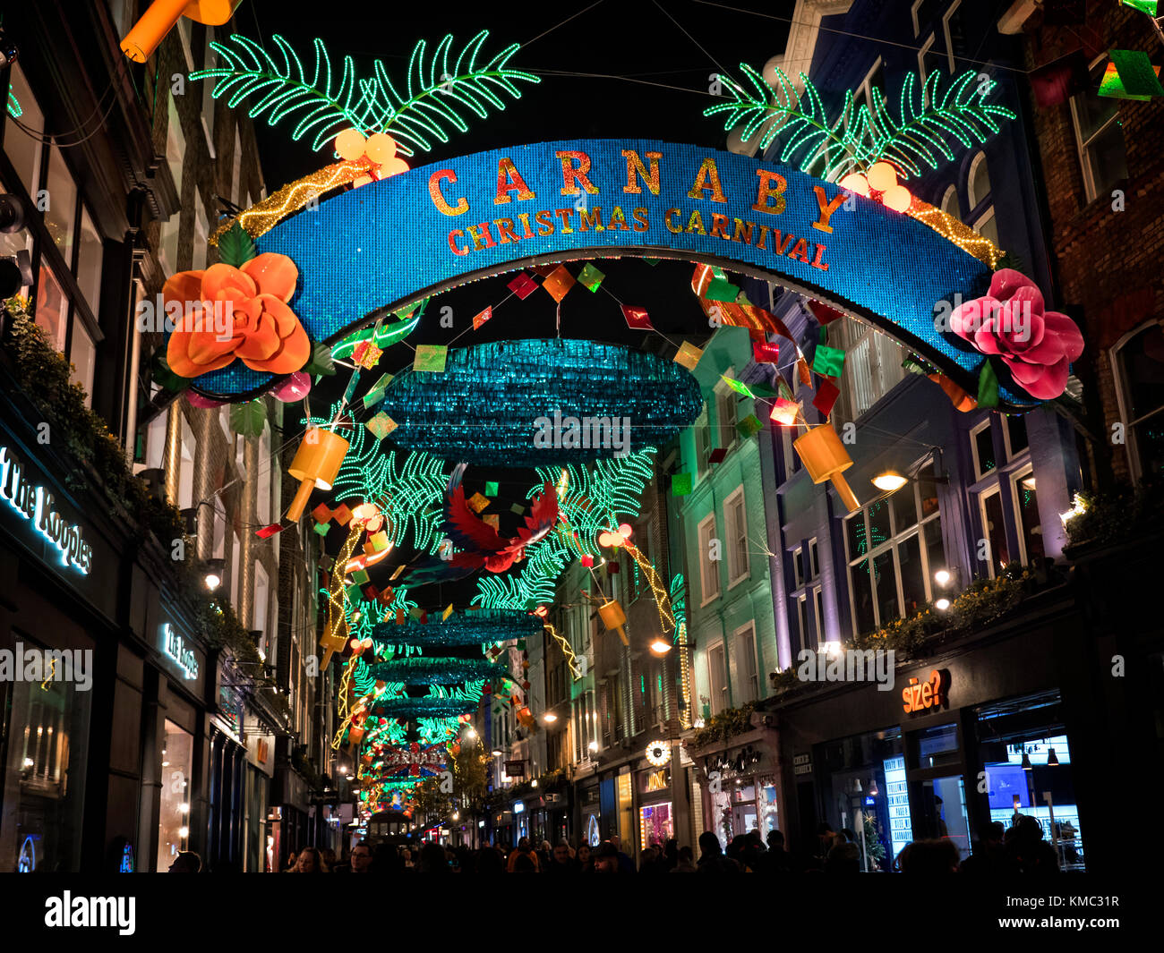 Carnaby Street Christmas Lights 2017 Stock Photo - Alamy