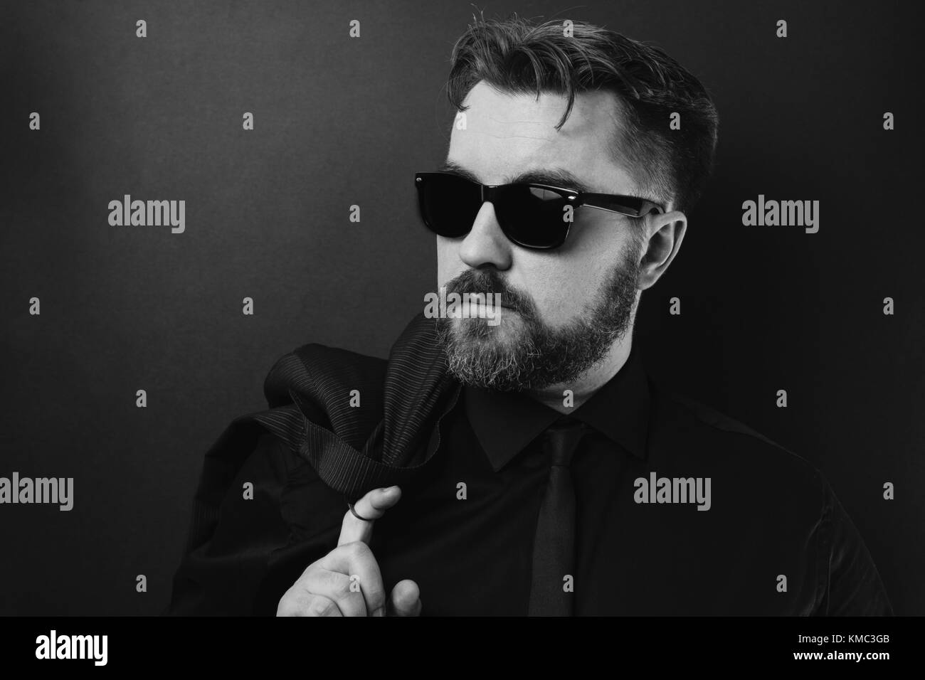 Strict hairstyle Black and White Stock Photos & Images - Alamy