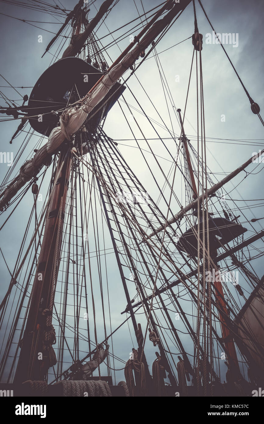 Endeavour Ship in Darling Harbour area, Sydney, Australia Stock Photo ...