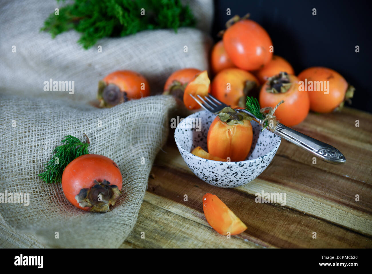 Persimonas hi-res stock photography and images - Alamy