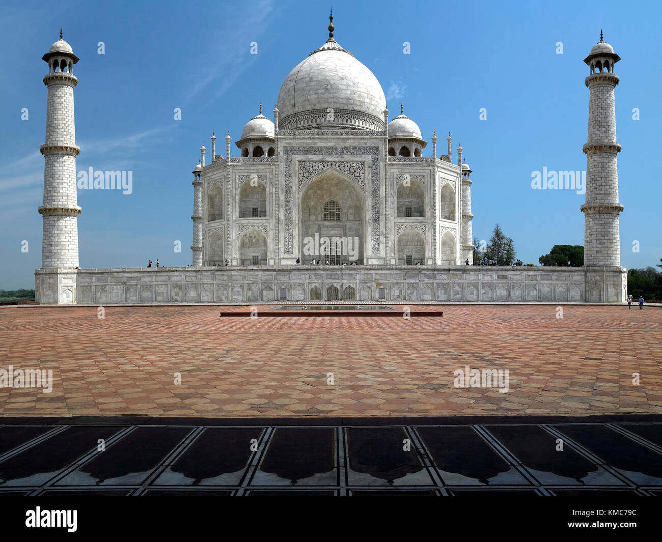 The Taj Mahal - Agra - India. The Taj Mahal is a mausoleum built by the ...