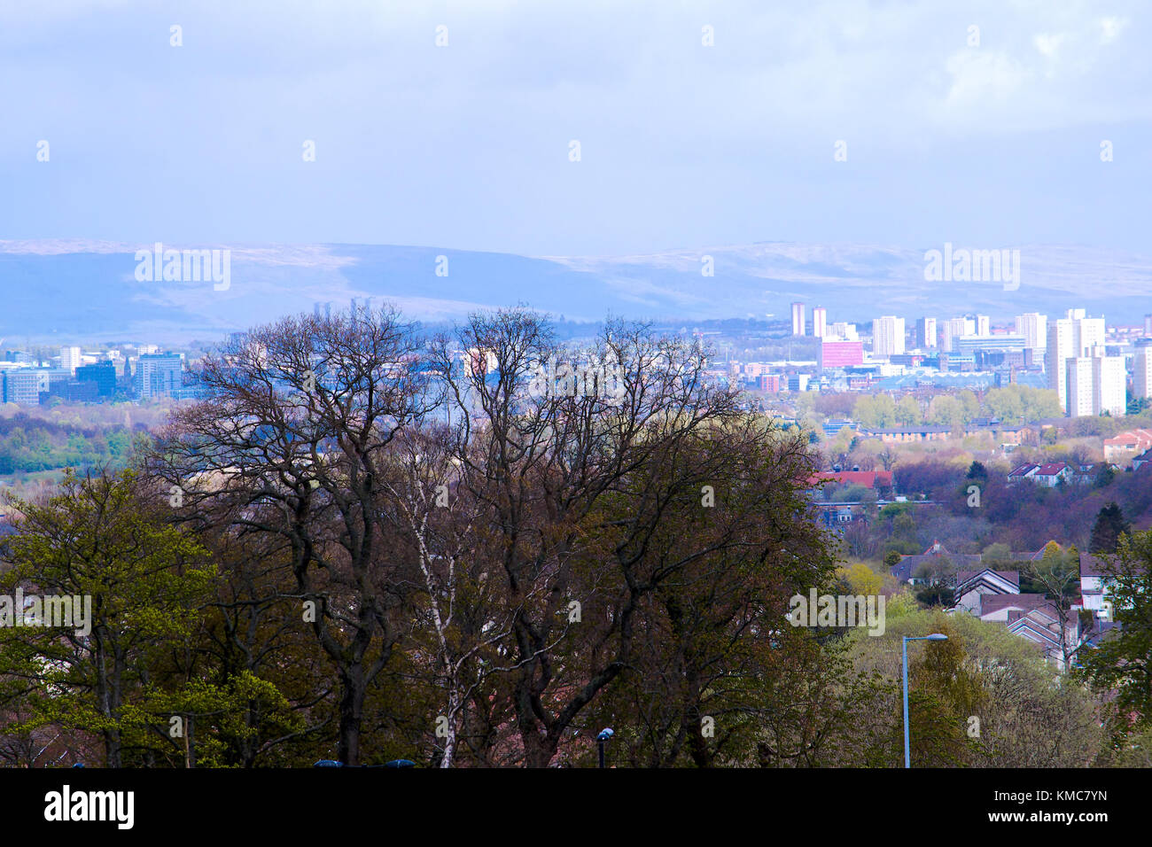Views over South West Glasgow from Potterton Stock Photo - Alamy