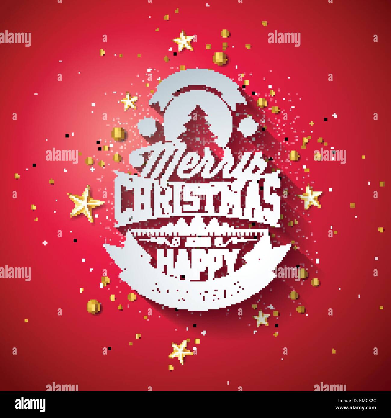 Long christmas border red white Stock Vector Images - Alamy