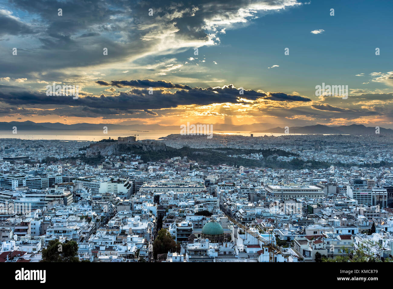 Greek acropolis sunset hi-res stock photography and images - Alamy