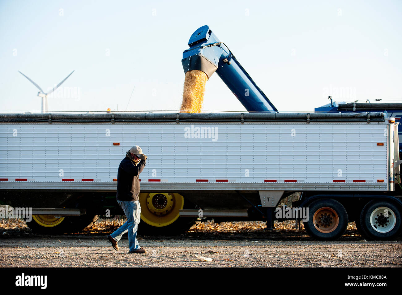 Farmer with grain corn hi-res stock photography and images - Alamy