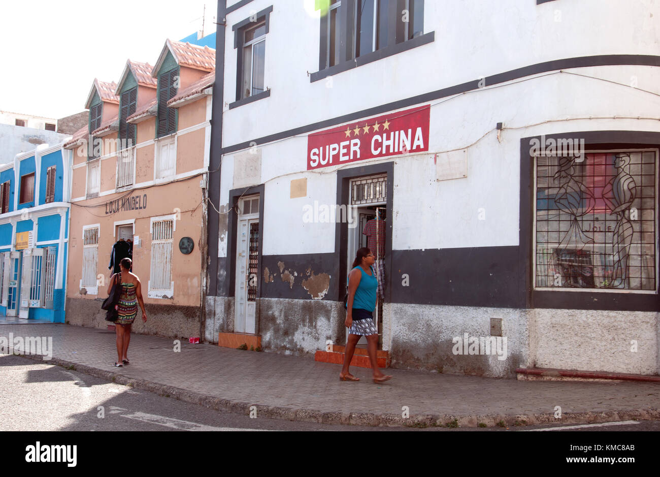 Chinese store in São Vicente's capital, Mindelo;China has a significant ...
