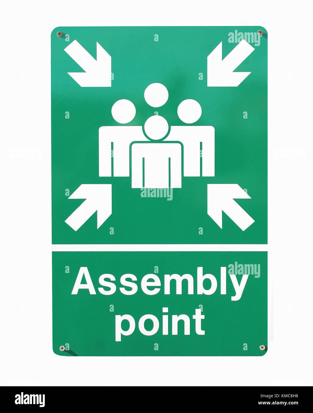 Assembly point sign hi-res stock photography and images - Alamy