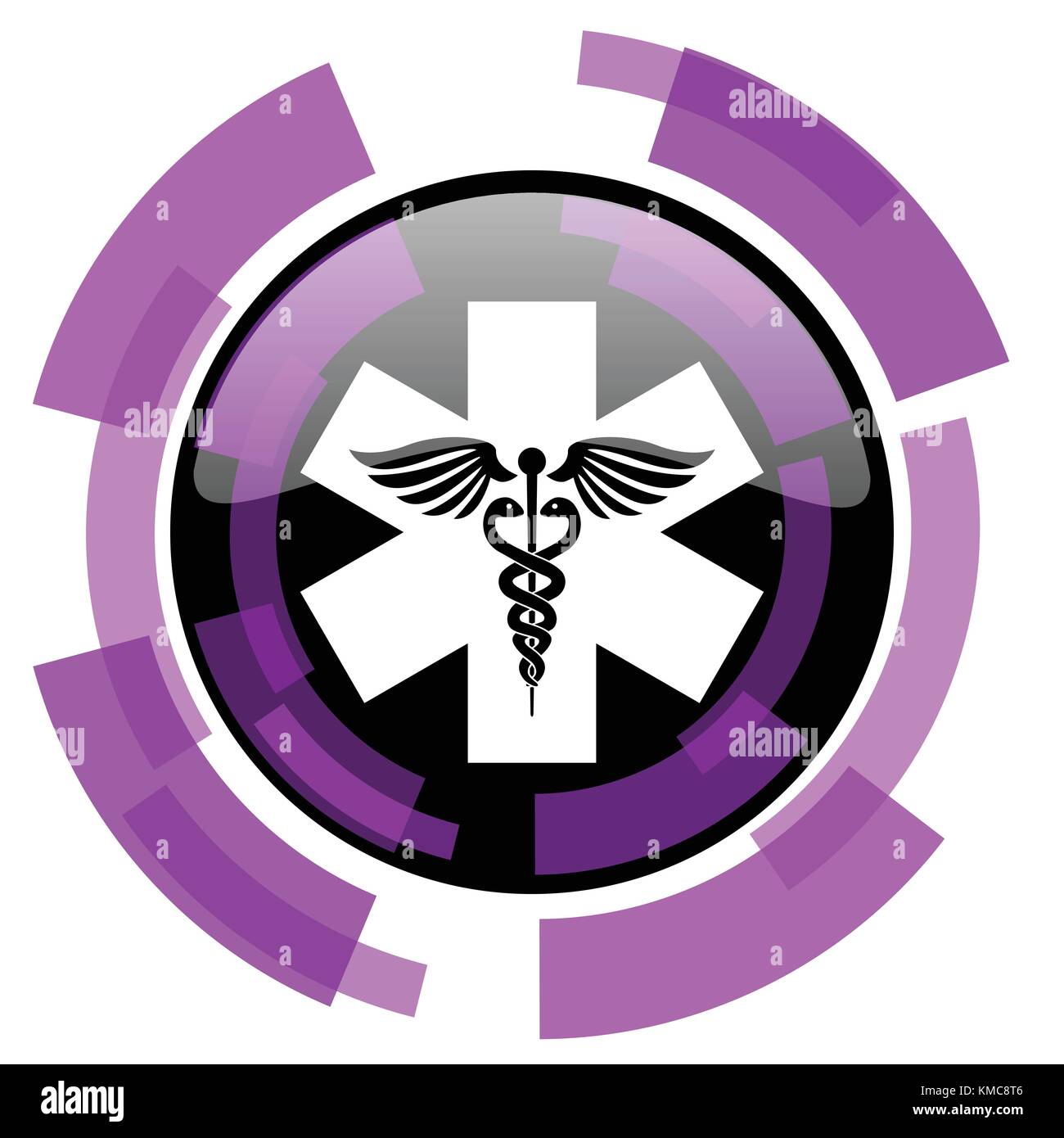 Emergency pink violet modern design vector web and smartphone icon ...