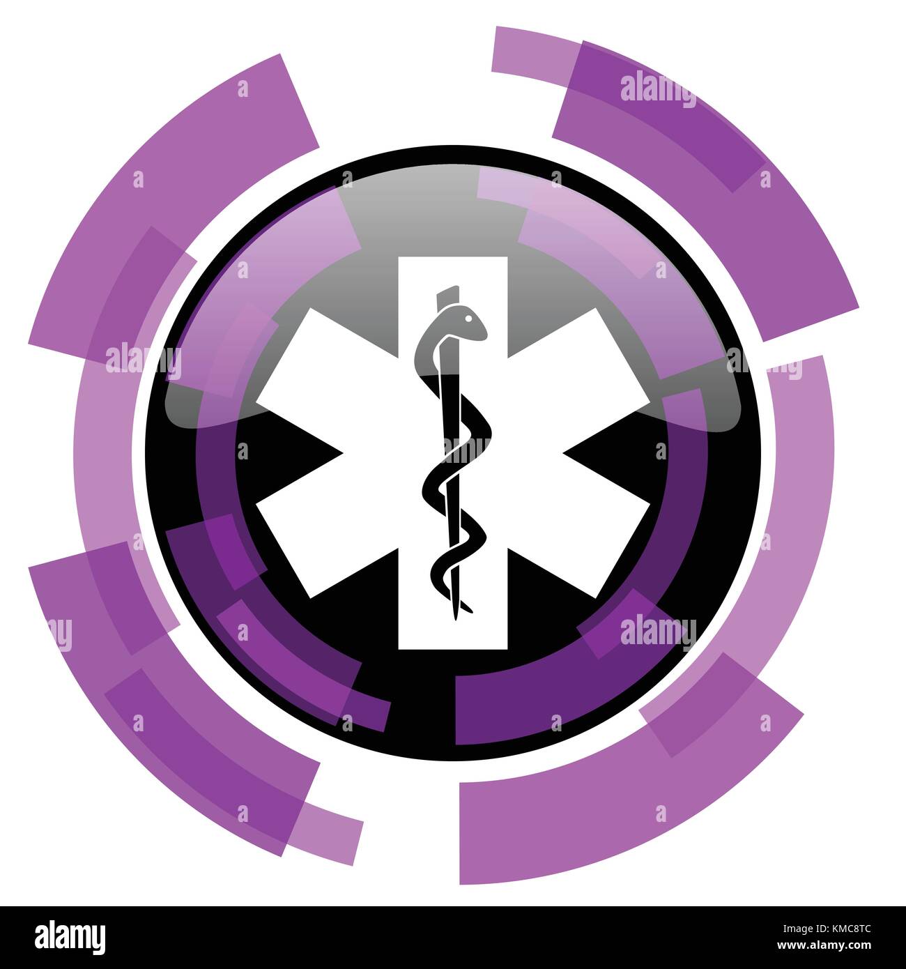 Emergency pink violet modern design vector web and smartphone icon ...