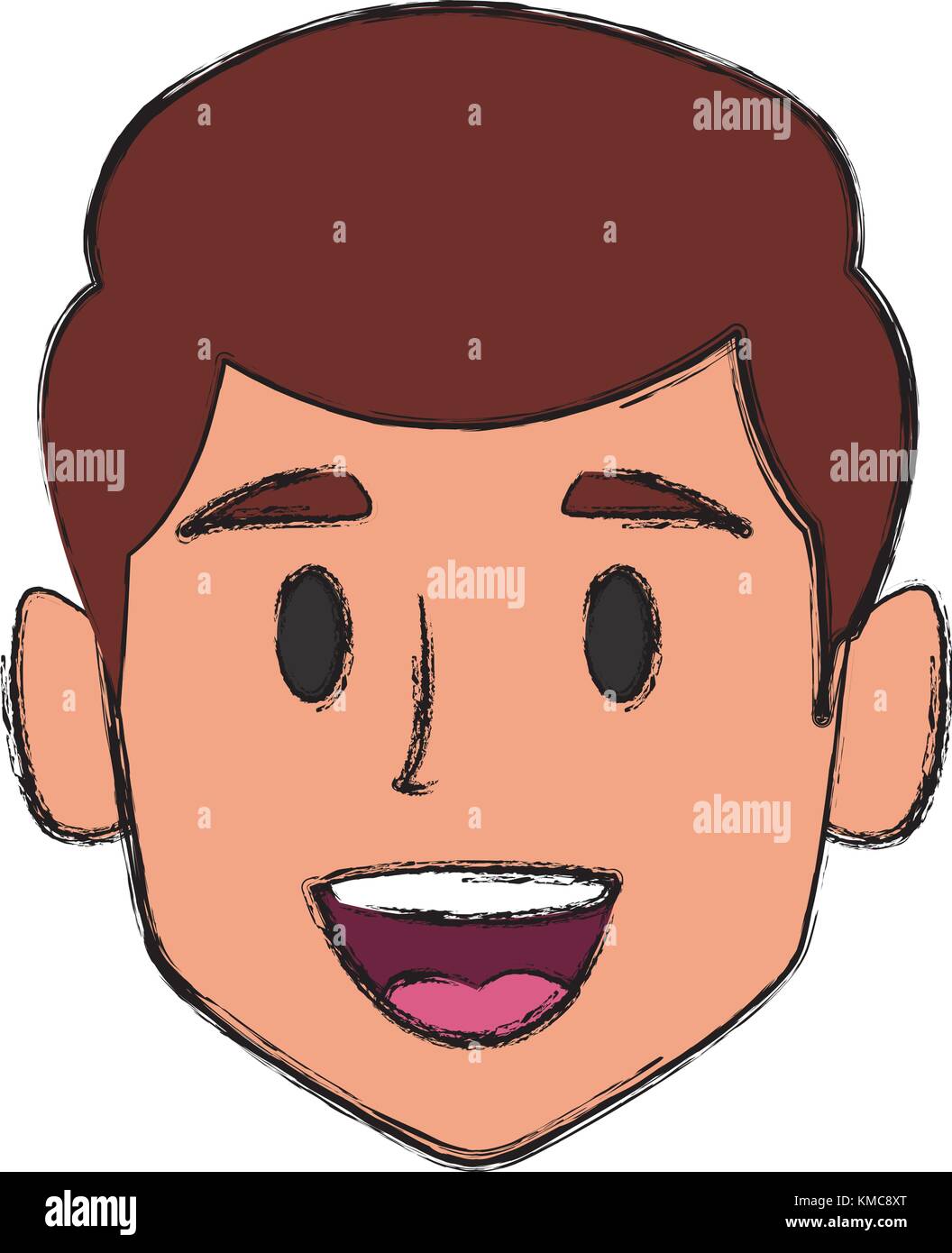 Man face smiling cartoon Stock Vector Image & Art - Alamy