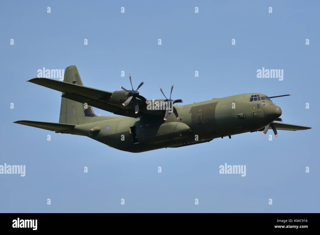 RAF Lockheed Martin Hercules C4 at the Abingdon Air Show 2014, UK Stock ...