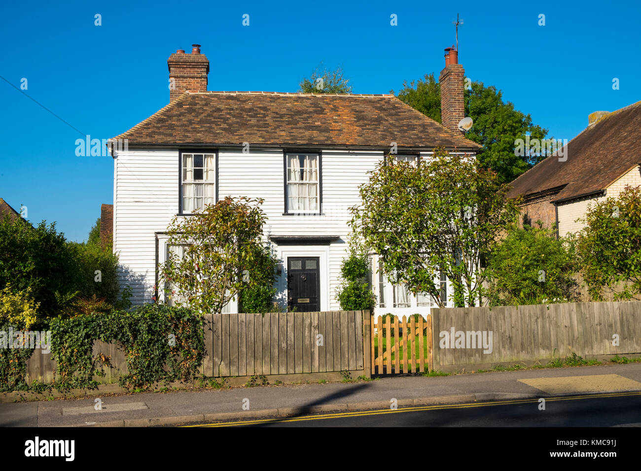 Period Weatherboard House Cottage rural village location Stock Photo ...