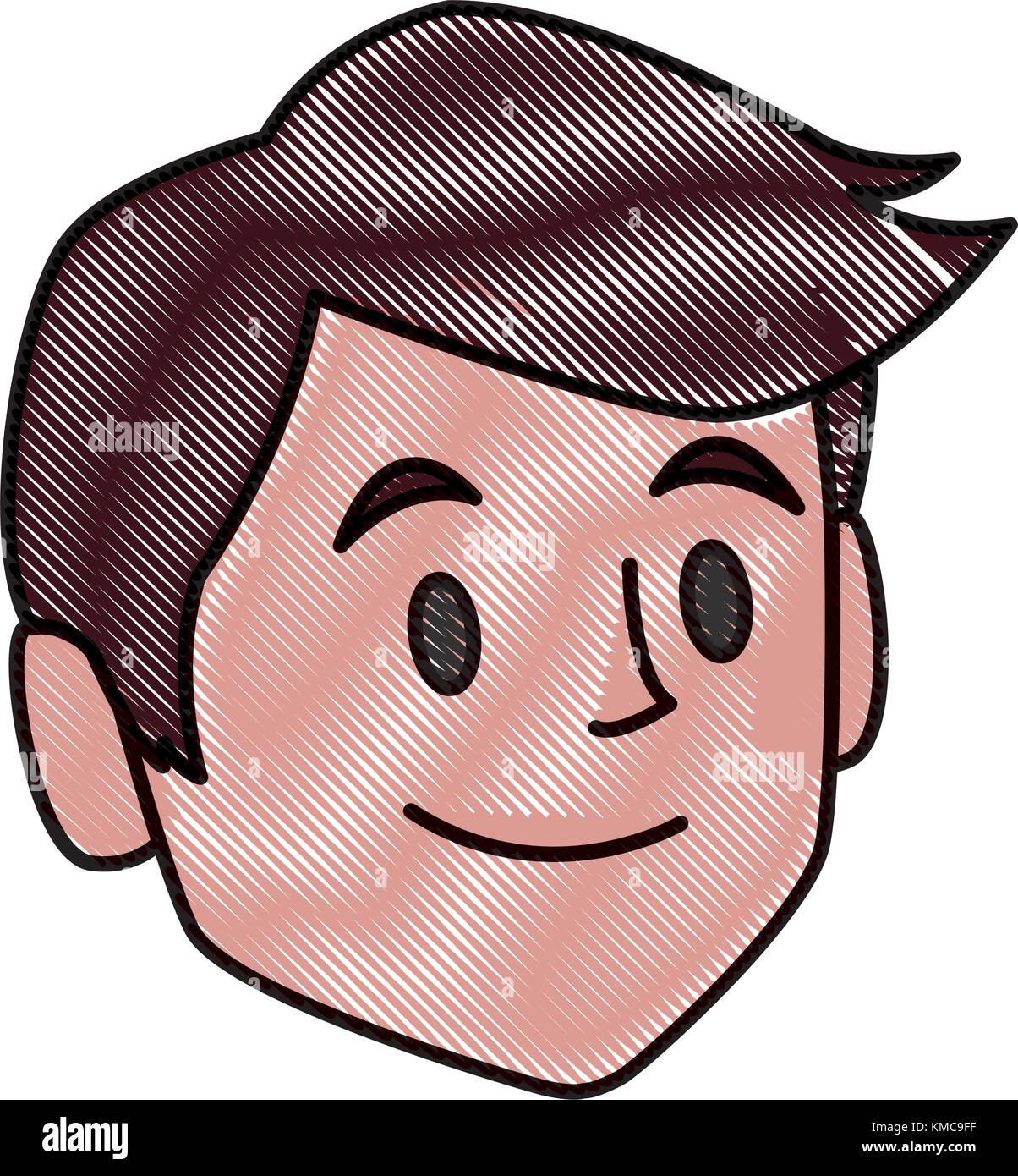 Man face smiling cartoon Stock Vector Image & Art - Alamy