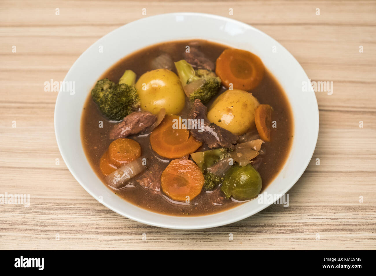 Beef casserole or stew - viewed from above Stock Photo - Alamy