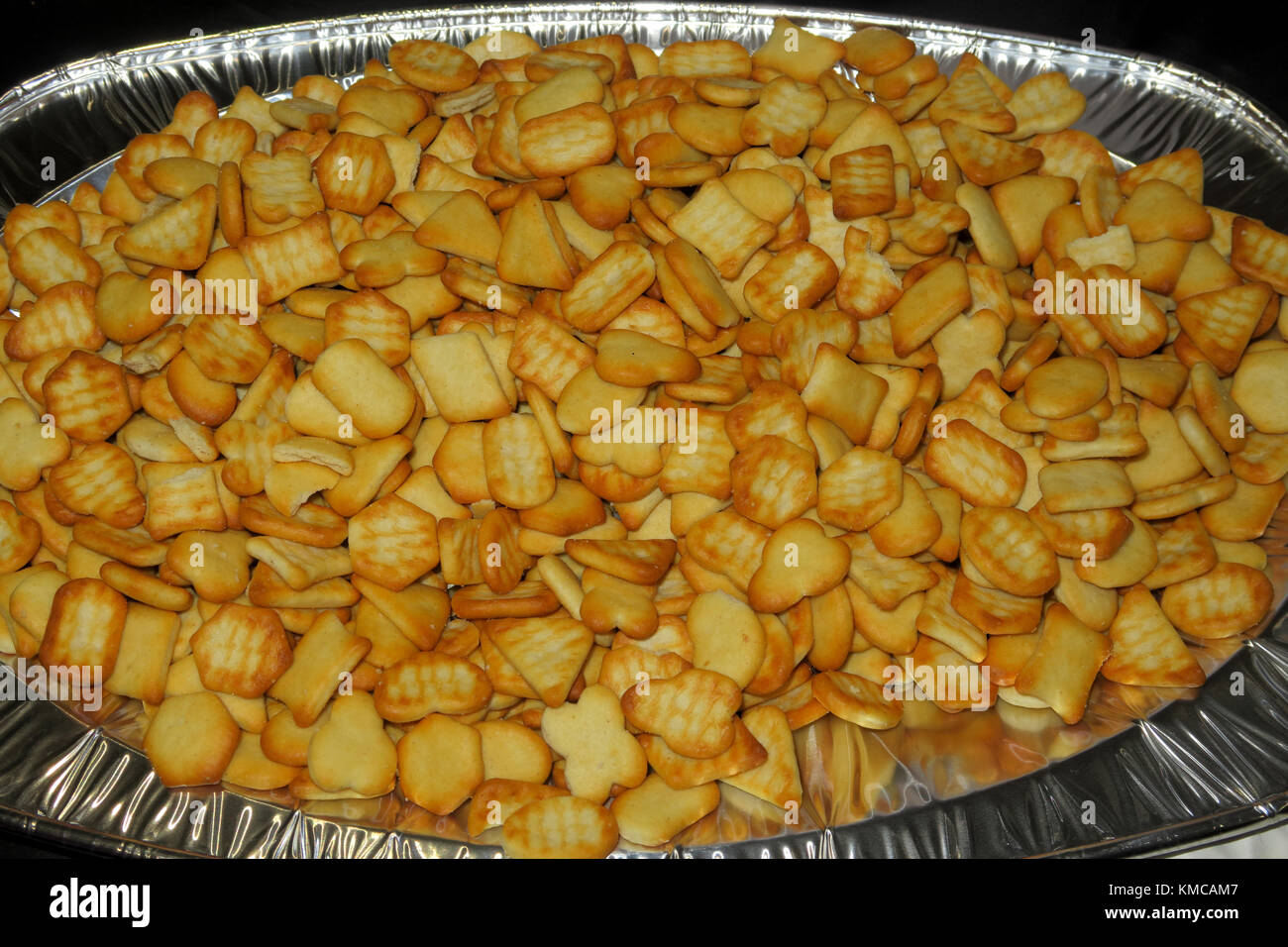 A tray full of small cheese nibbles Stock Photo - Alamy