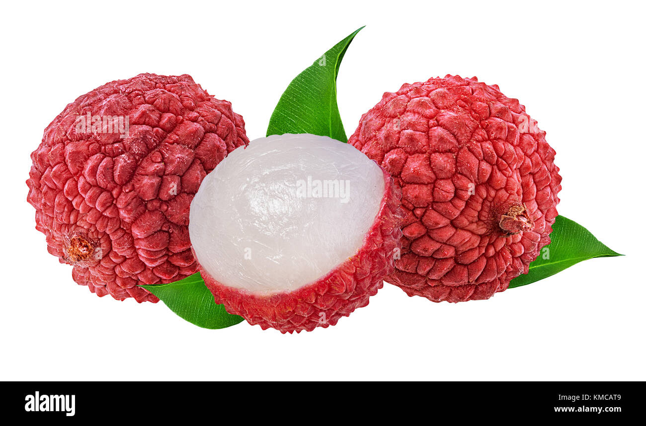 lychee isolated on white background Stock Photo - Alamy